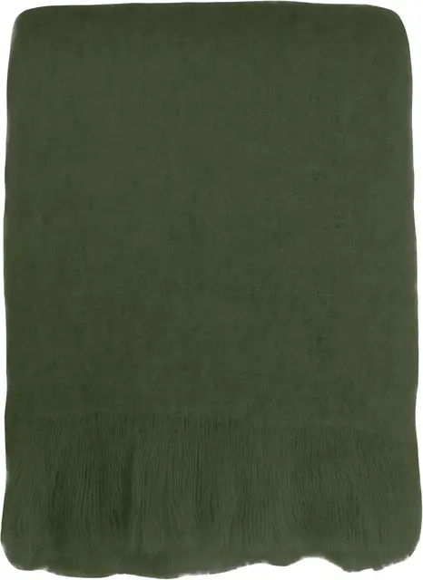 Rebell Jean pledd 130x170 Grønn - Norsk Dun